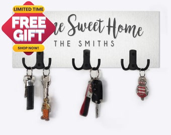 Last Name Key Holder - Etsy