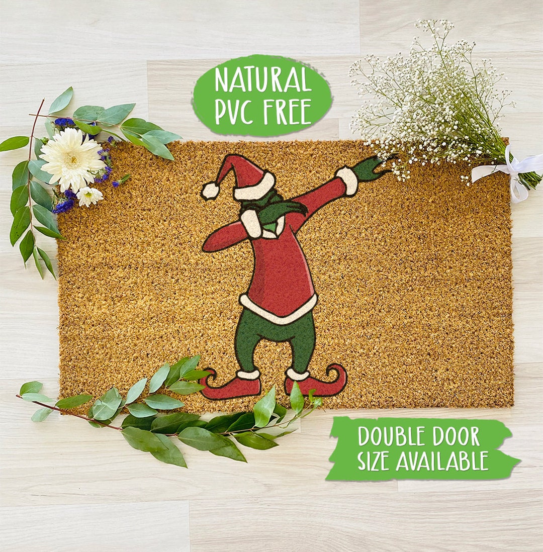 Grinch Dab Doormat, Merry Grinchmas Christmas Doormat, Funny Welcome ...