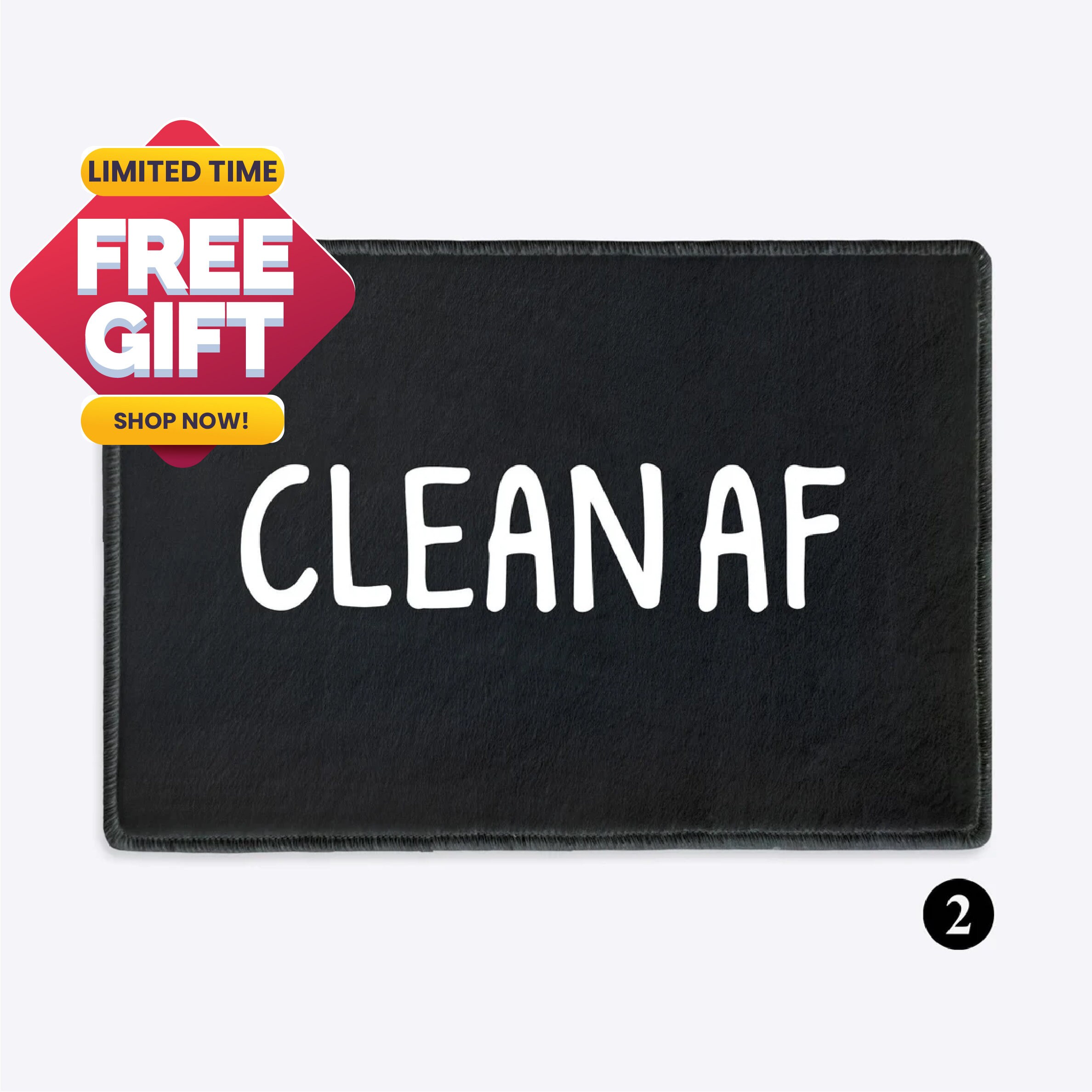 Clean AF Funny Bath Mat Bathroom Rug Bathroom Decor Bath Rug - Etsy