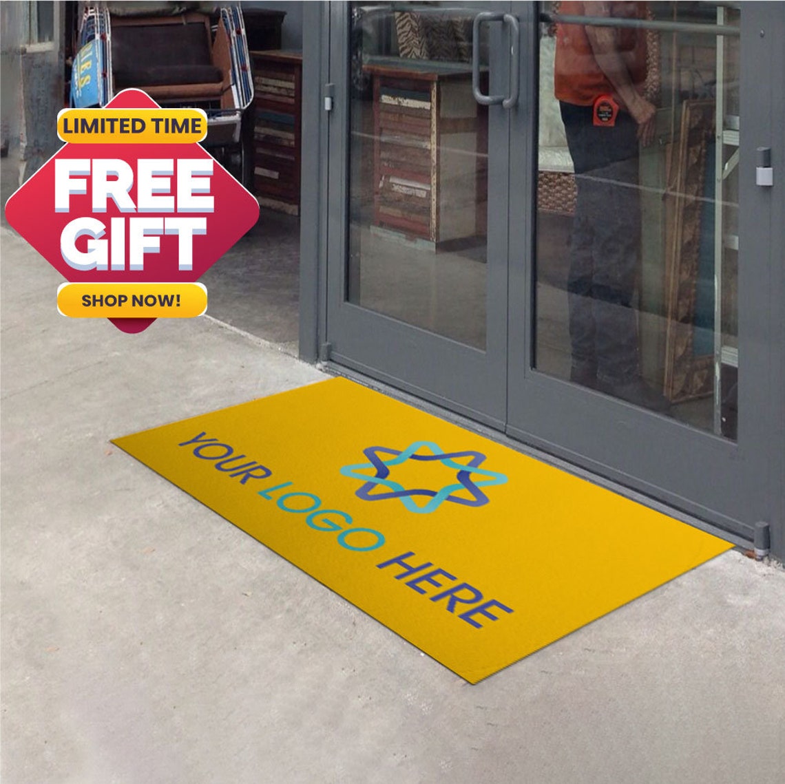 Your Logo Company Name Custom Doormat Personalized Doormat - Etsy