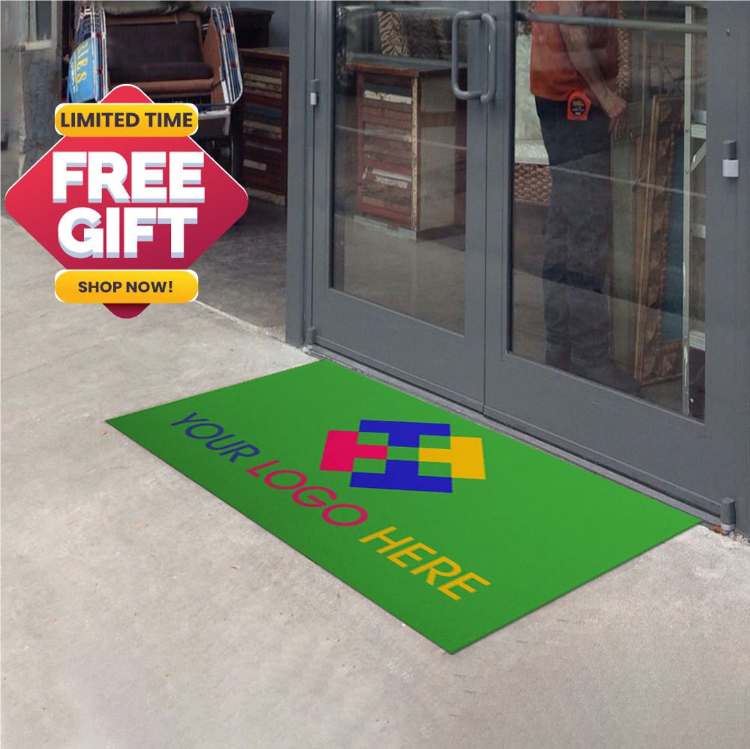 Your Logo Company Name Custom Doormat, Personalized Doormat ...