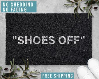 Shoes off Doormat | Etsy