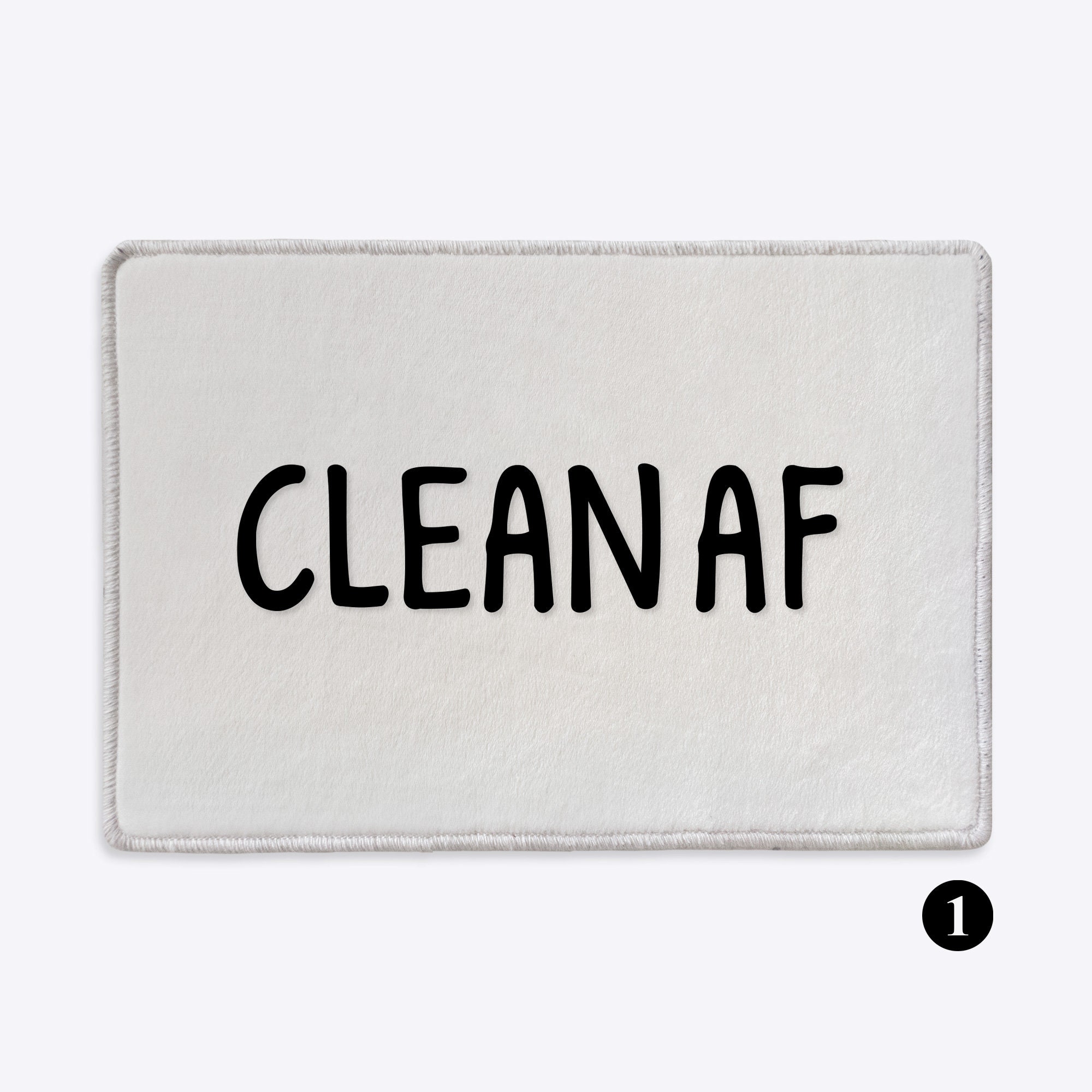 Clean AF Funny Bath Mat Bathroom Rug Bathroom Decor Bath Rug | Etsy