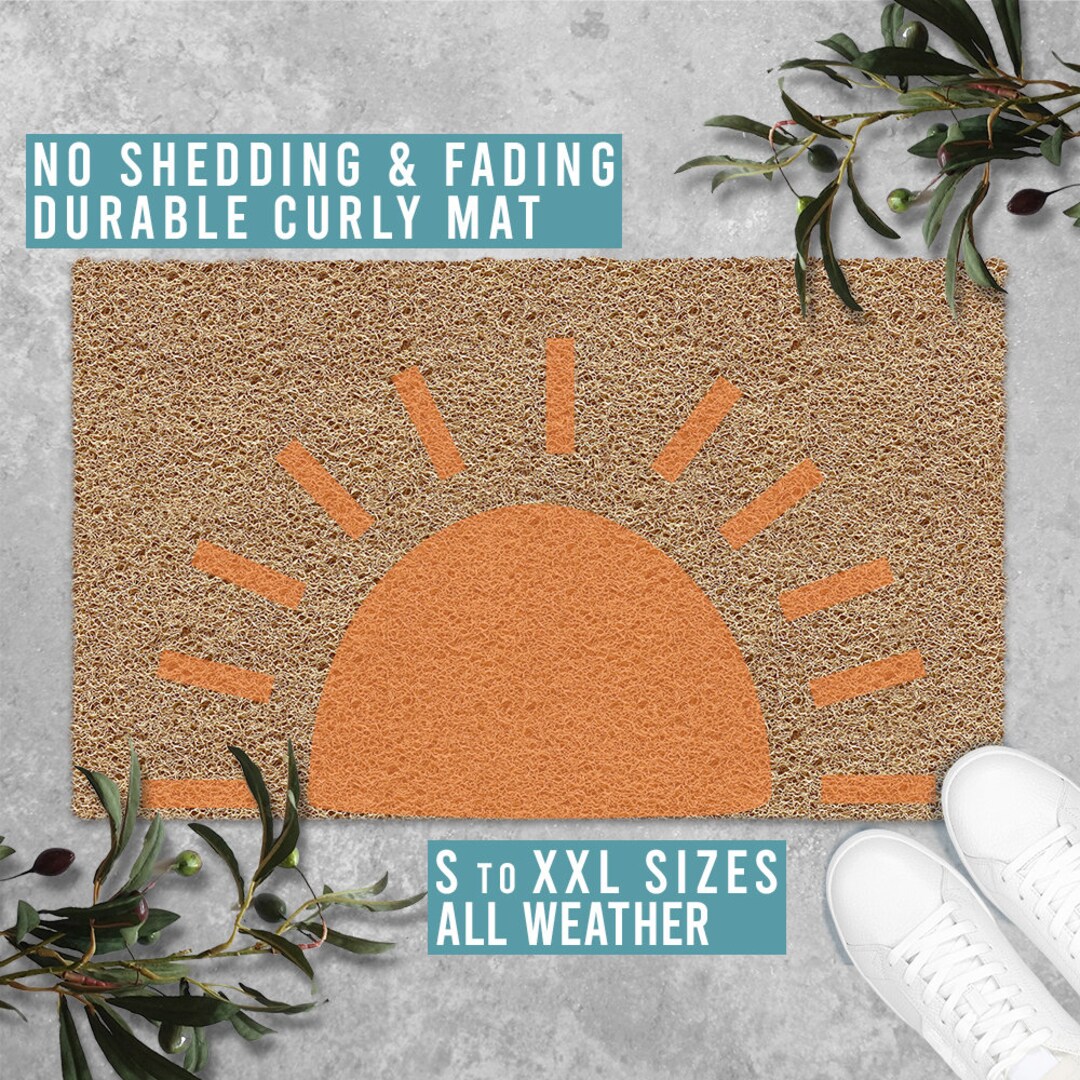 Boho Sun Doormat Spring Summer Welcome Mat Funny Door Mat Housewarming ...