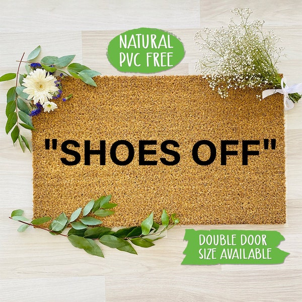 Shoes off Doormat - Etsy