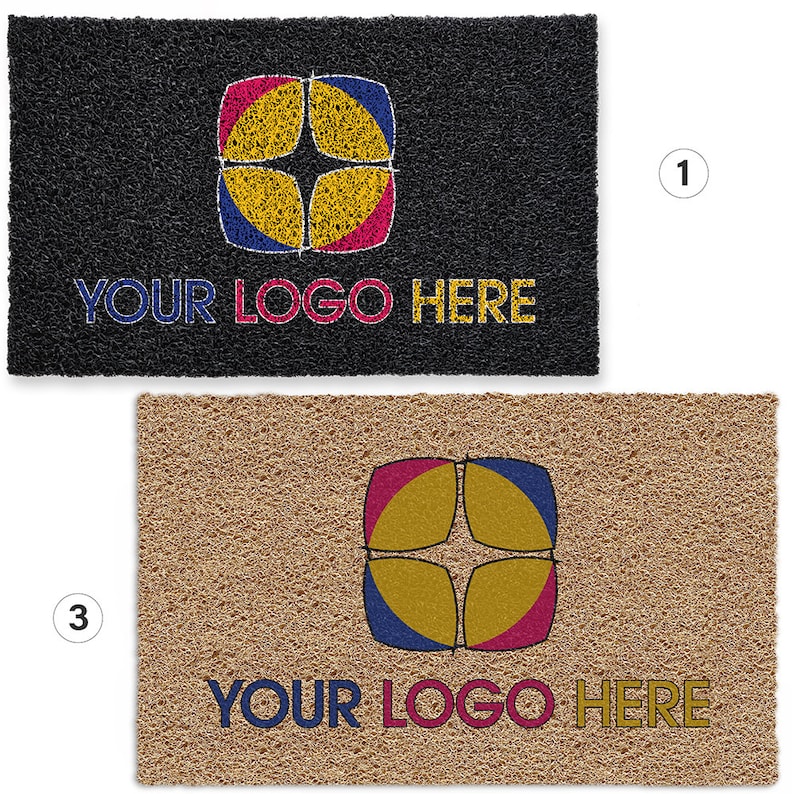 Your Logo Company Name Custom Doormat Business Welcome Mat Personalized ...