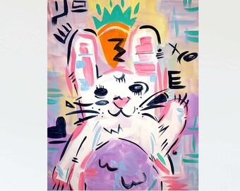 Graffiti Bunny - Etsy