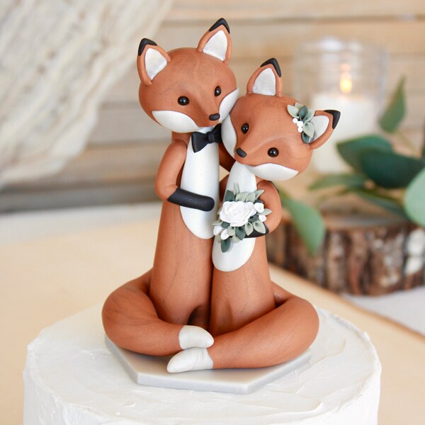 Fox Cake Topper - Etsy