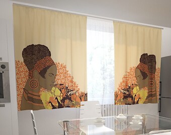 African Curtains - Etsy