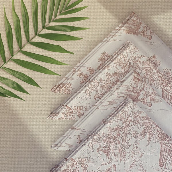 Toile Napkins - Etsy