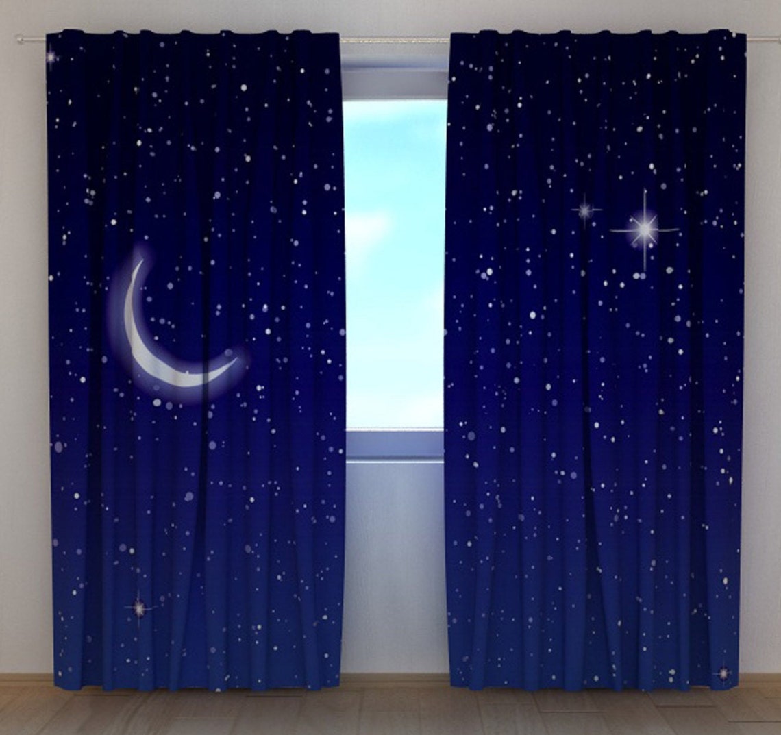 Window Curtains Starry Sky Curtains Blackout Curtains - Etsy
