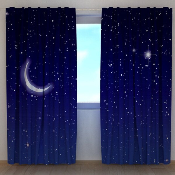 Stars Curtains - Etsy