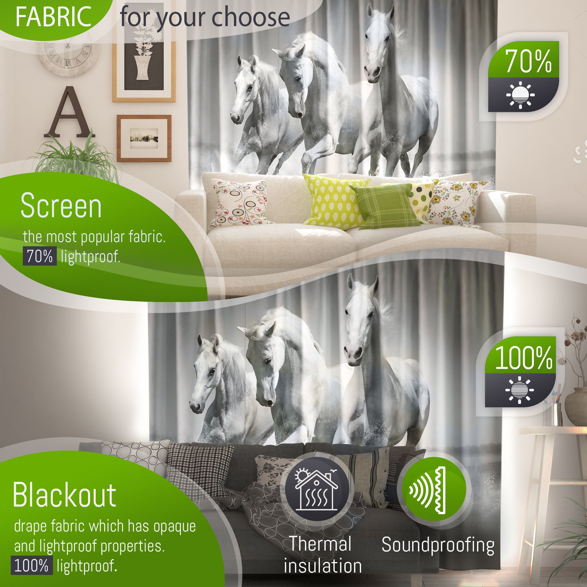 Beautiful Fairies Kids Room Curtains Blackout Curtains Nursery | Etsy