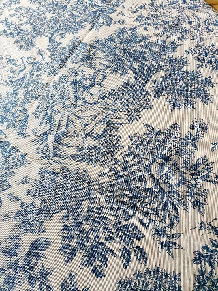 Toile Tablecloth Custom Tablecloth Blue Tablecloth - Etsy