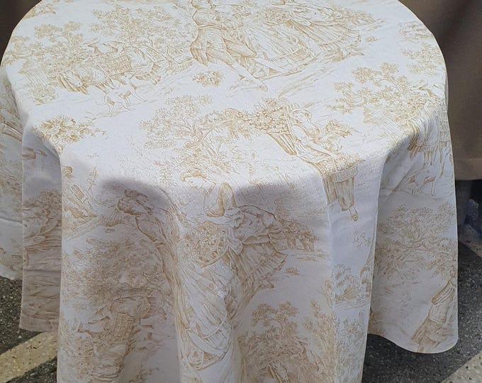 French Provence Tablecloth, French Country Grey and Beige Tablecloth - Etsy