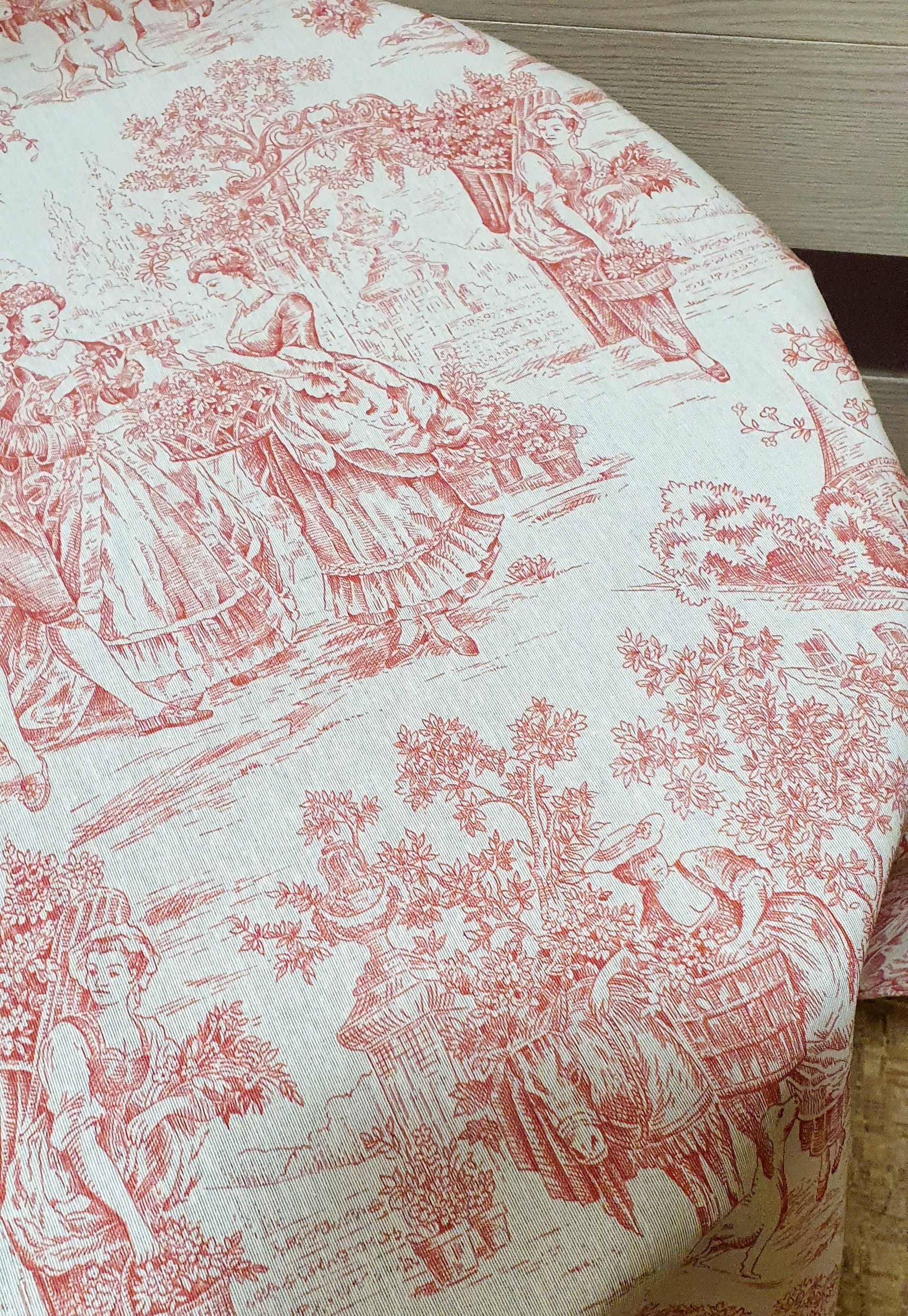 Toile Tablecloth Custom Round Oval Tablecloth Rectangle Square ...