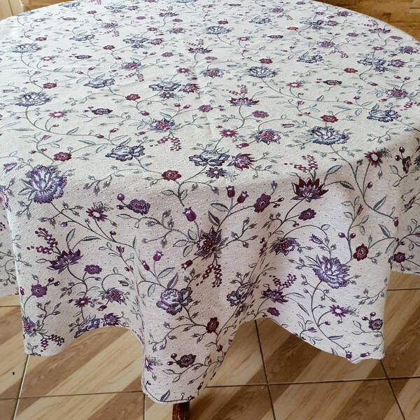 Purple Tablecloth - Etsy