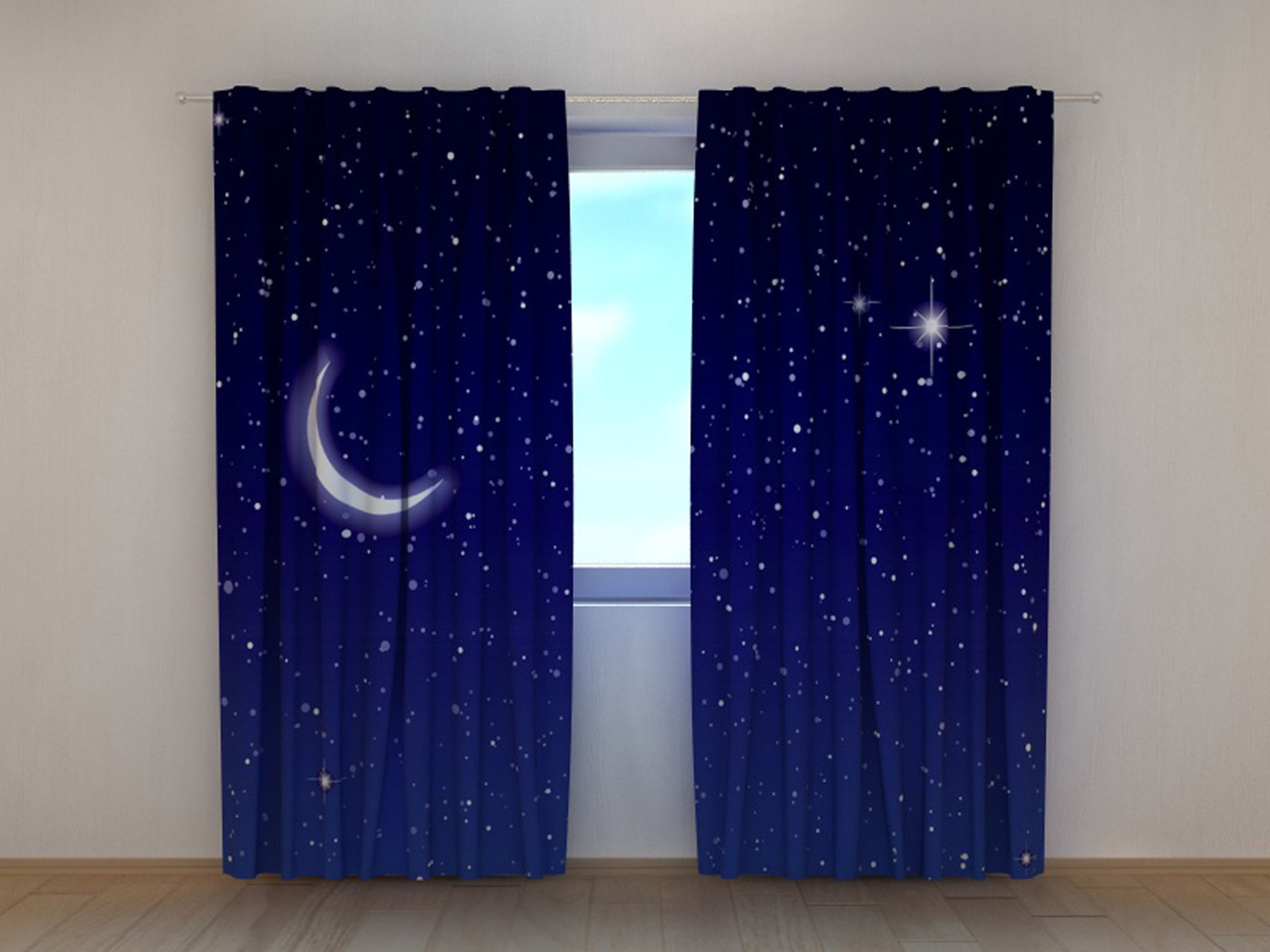 Window Curtains Starry Sky Curtains Blackout Curtains | Etsy