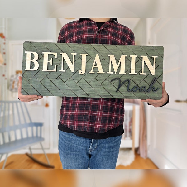 Raised Letters Name Plate - Etsy