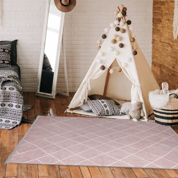 Nursery Rug Kids Boho Area Rug Runner Rug Girl Boy Gift | Etsy