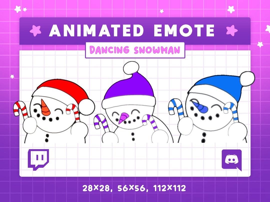 Animated Christmas Emote, Dancing Snowman, Headbang, Santa Claus ...