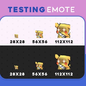 Animated Emote Pikachu Knife Emote Streamer Emote Pokemon - Etsy