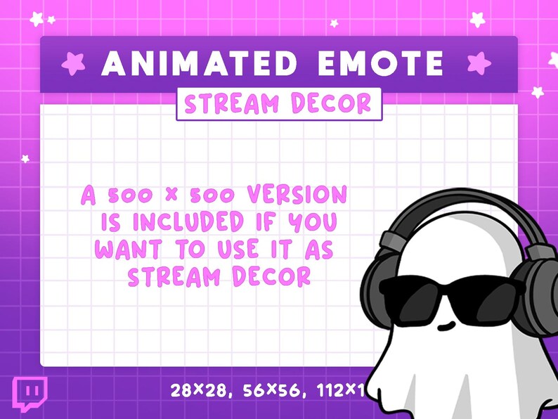 Cool Ghost Animated Emote: Discord & Twitch Emotes or Streaming - Funny ...