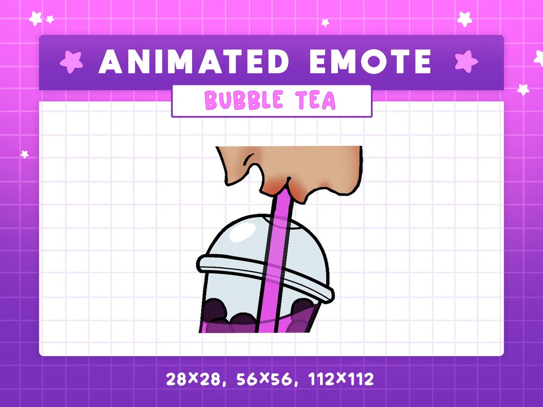 Animated Bubble Tea Emote, Boba Tea Emote, Twitch Emotes, Streaming ...