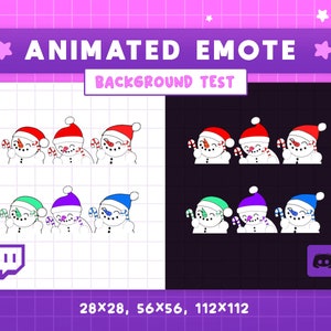 Animated Christmas Emote, Dancing Snowman, Headbang, Santa Claus ...