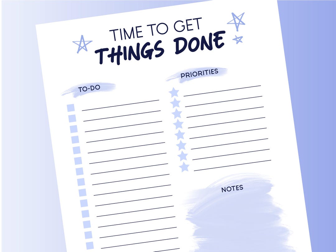 Cute to Do List, EDITABLE Canva Template, Simplistic Planner, Printable ...