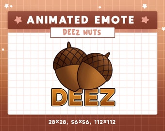 Deez Nuts Emote Twitch Emote Youtube Emote Discord Emote - Etsy Canada