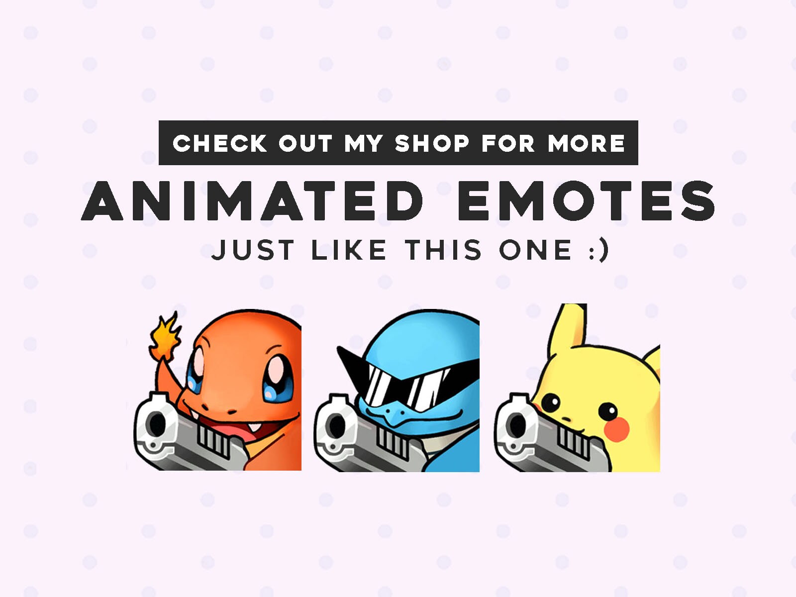 ANIMATED PIKACHU GUN Emote / Angry Pikachu / Funny Twitch or - Etsy ...