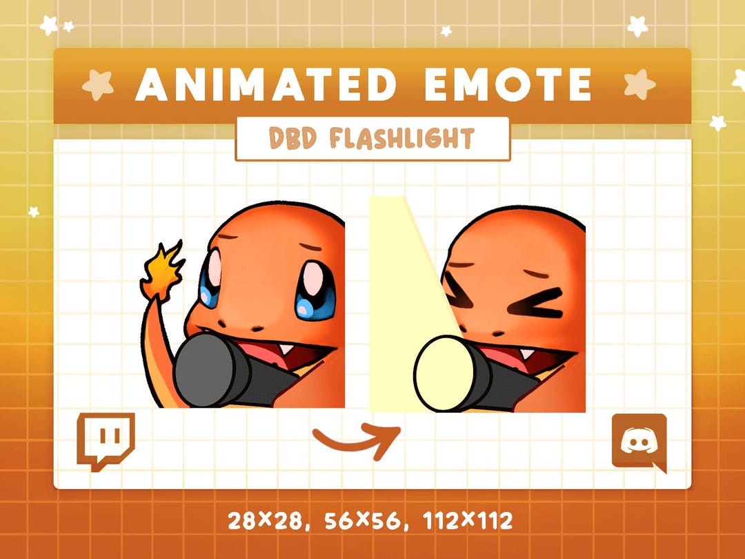 Animated Charmander Emote: DBD Flashlight - Discord & Twitch Emotes for ...