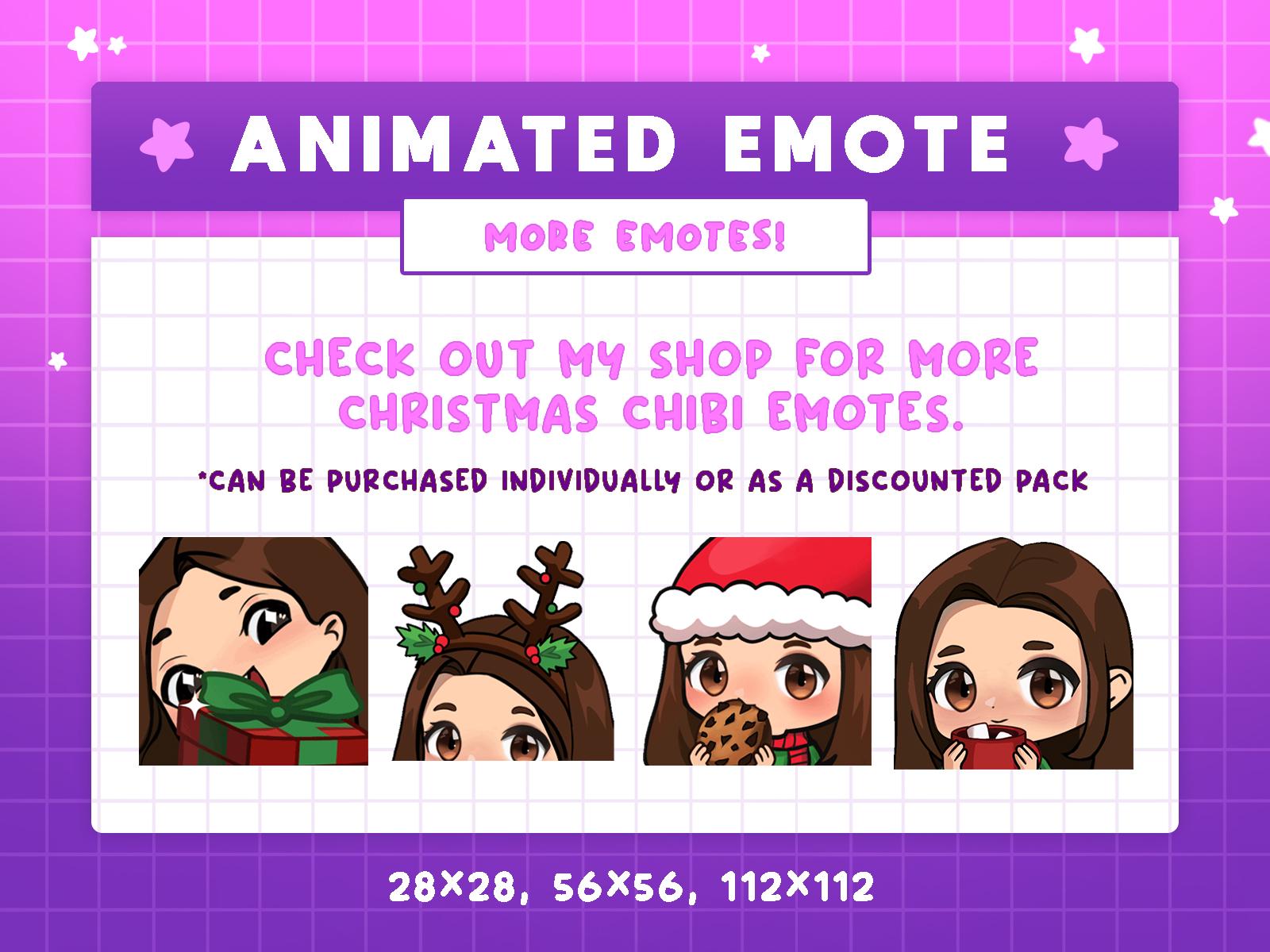 Animated Dancing Reindeer Emote, Rainbow Party Christmas Emote, Twitch ...