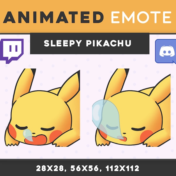 Pikachu Animated Emote - Etsy