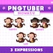 Pngtuber Monkey, Cute Monkey Vtuber for OBS Streamlabs, Ready to Use ...