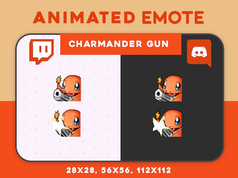 ANIMATED CHARMANDER GUN Emote / Angry Cute Chibi / Funny - Etsy