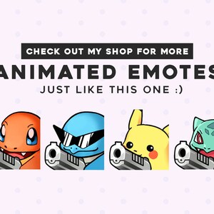 ANIMATED PIKACHU GUN Emote / Angry Pikachu Pokemon / Funny - Etsy