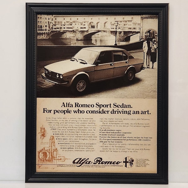 Vintage Alfa Romeo Poster - Etsy