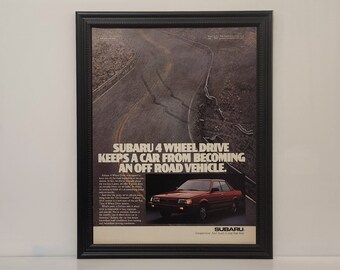 Vintage Subaru Poster - Etsy