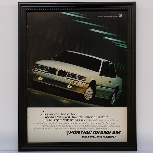 Pontiac Vintage Poster - Etsy