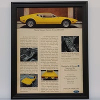 Framed Vintage 80's Car Ad Volvo 240 Turbo Classic Advertisement Poster ...