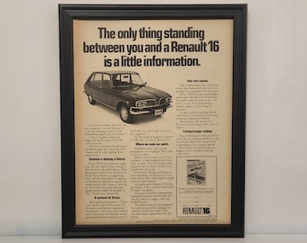 Renault Ad Poster - Etsy