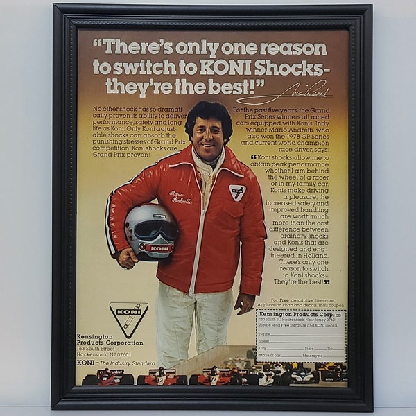 Mario Andretti - Etsy