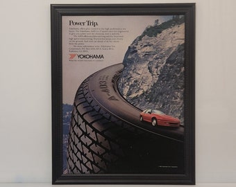 Framed 80's Car Ad 1988 Dodge Daytona Shelby Turbo Z IMSA Race Car ...