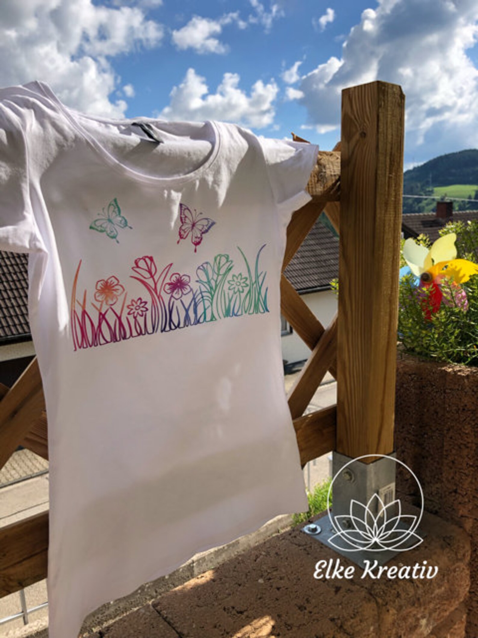 Plotterdatei Schmetterlings-Blumenwiese als SVG, DXF und PNG - Etsy.de