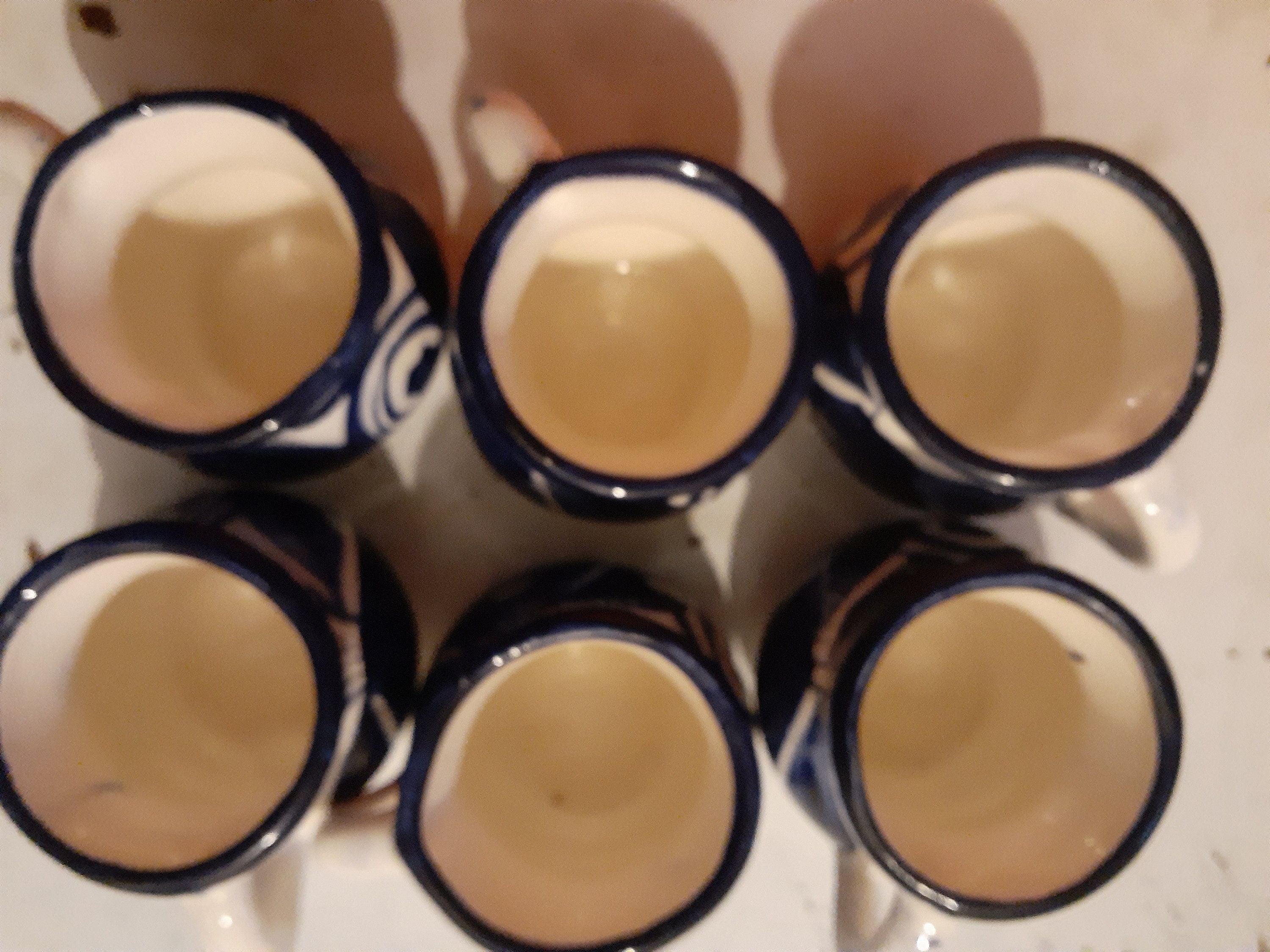 Miniature Clay Mexican Pottery Cups Hand Made & Hand Painted/ - Etsy