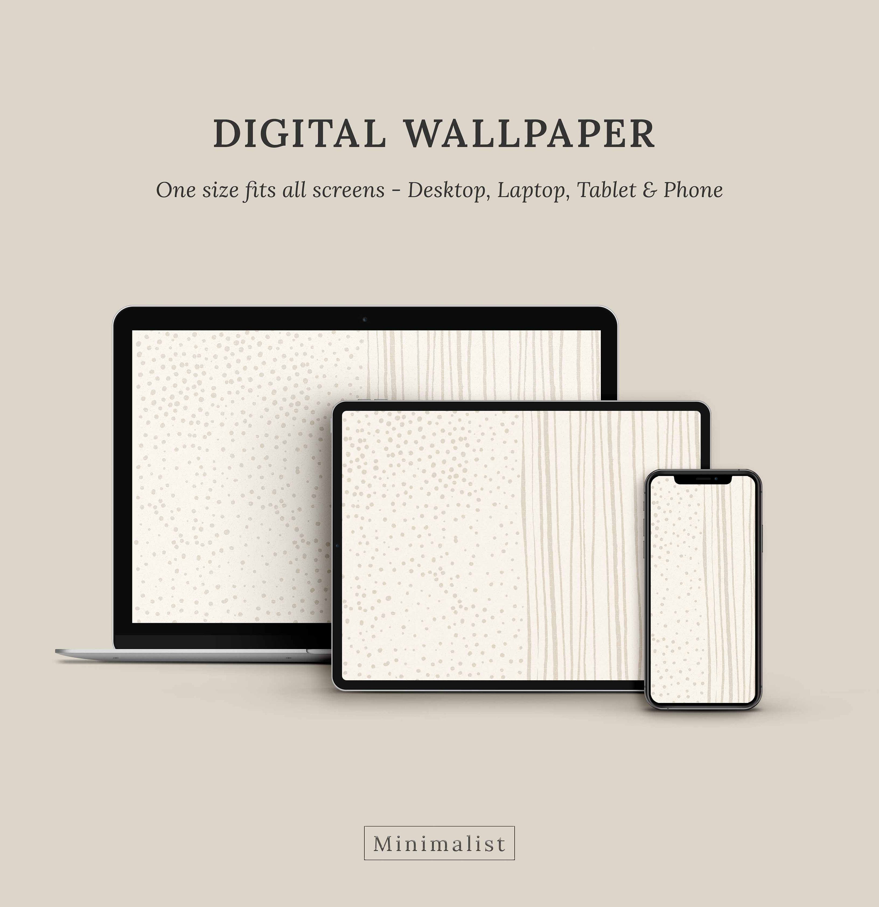 Digital Wallpaper for Desktop, Tablet, iPhone | Neutral Dotes and ...