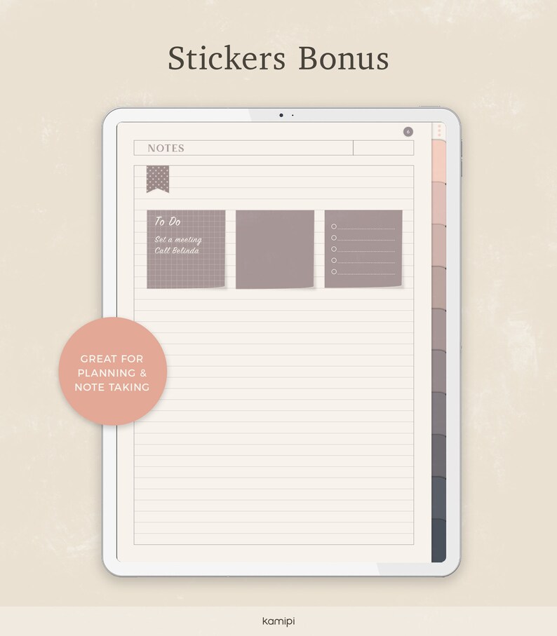 Digital 10 Subject Tabs Notebook & Digital Stickers | Etsy