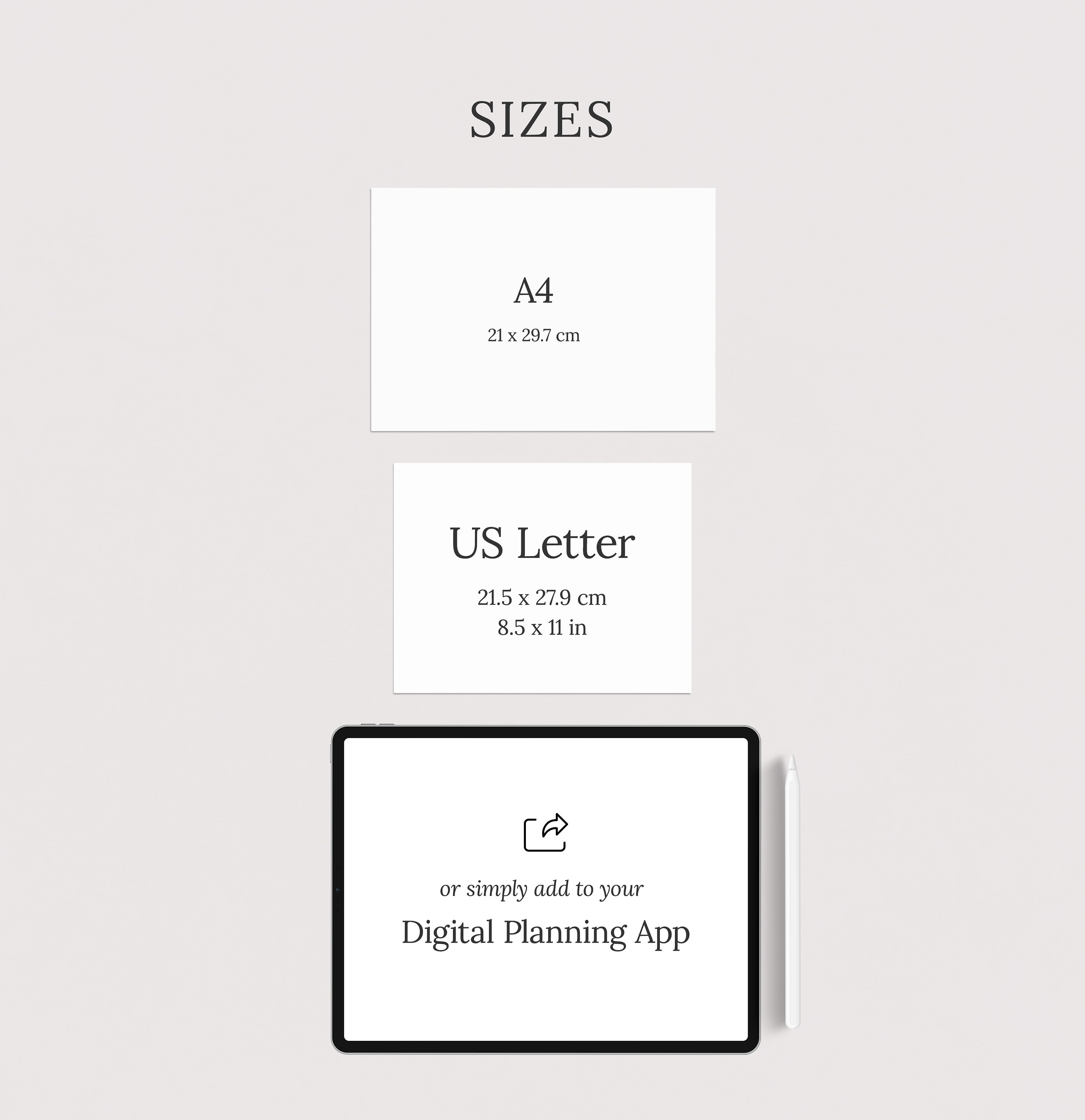 Printable Knitting Needles Inventory - Landscape | Minimalist Needles ...